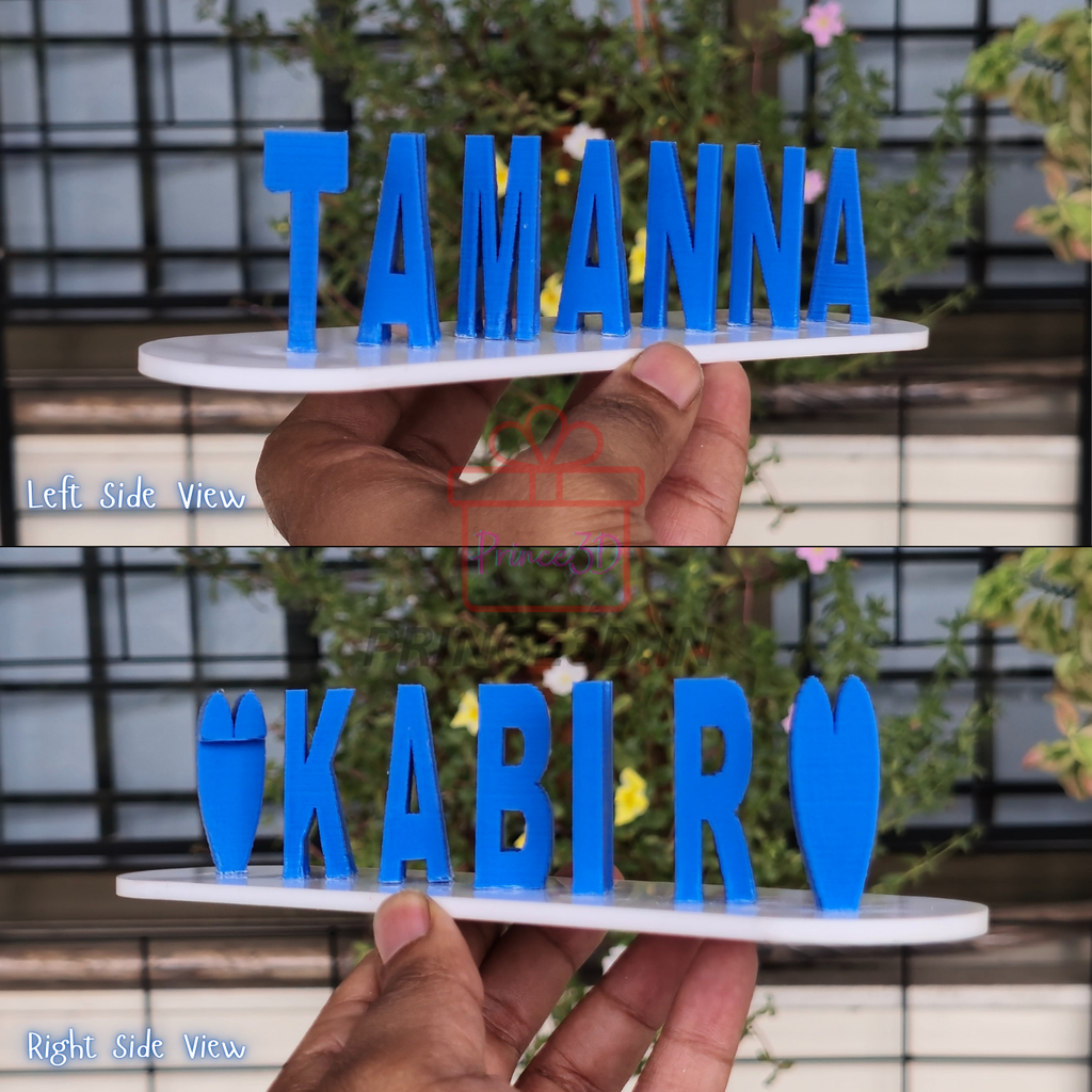 3D Dual Name Plank – Prince3D.in