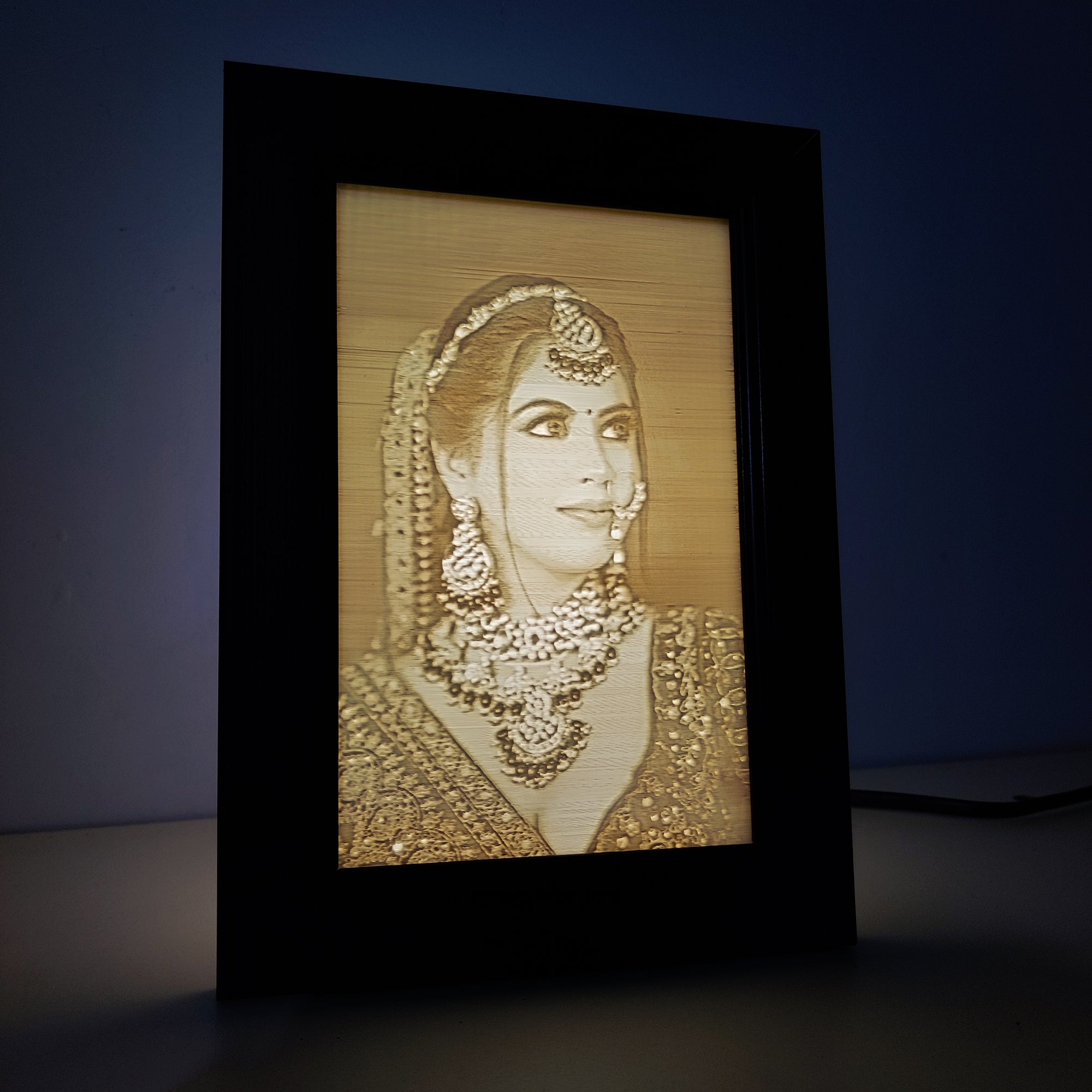 3D Personalized Photo Frame with LED Backlight – Prince3D.in